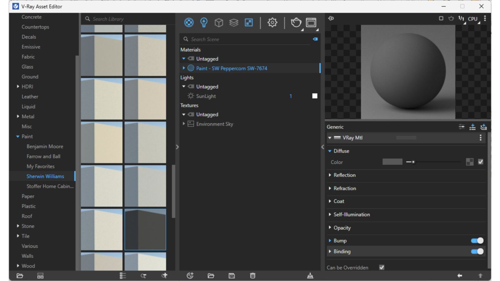 Sherwin Williams Paint Pack - FOCUSED 3D Club